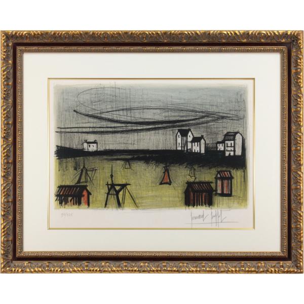 1960年前後に制作リトグラフレゾネ No.103限定125部、自筆サイン画寸：36×55cm