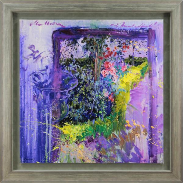 ジクレーに手彩色限定90部、遺族サイン（娘マリア）画寸：61.5×61.5cm