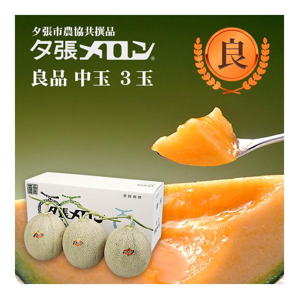 【発売日：2026年06月10日】【６月１０日〜８月上旬までのお届け】■商品内容：夕張メロン 夕張市農協共撰品 良品中玉(約1.3kg) 3玉　/　赤肉メロン■賞味期限：2・3日■保存方法：要冷蔵■発送温度帯：常温■同梱可能：夕張メロン以外...