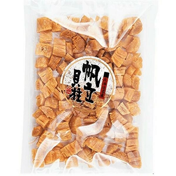 「帆立貝柱」は鮮度の良い帆立貝をボイルし、貝柱のみを原貝(殻付の貝)の30分の1くらいの重さになるまで、繰り返しじっくり乾燥させます。本品は製造工程で貝柱が割れてしまったものを選別したもので味、食感の差もなく、お買い得となっております。内容...