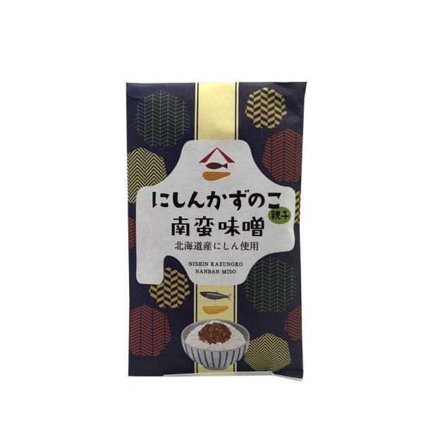 北海道産にしんとたっぷりの数の子をピリッと辛い味噌で和えたおかず味噌です。【原材料名】味噌(国内製造)、にしん、数の子、砂糖、青唐辛子、水あめ、醤油、米こうじ/調味料(アミノ酸等)、酸味料、甘味料(ステビア、甘草)、香辛料抽出物、ビタミンB...