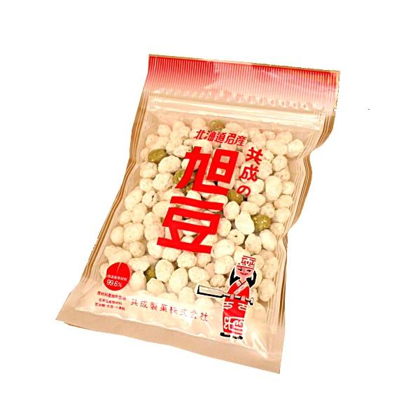 北海道名産　明治時代からのロングセラー商品。 「炒り大豆に砂糖の衣をかけた豆菓子」。北海道民は、一度は見たことがあるはずです。程よい甘さで大豆の甘みがよく出ています。豆もカリカリッで噛みごたえもあります。 ■原材料名：大豆、甜菜糖、小麦、抹...