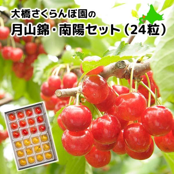産地：北海道芦別希少品種の黄色いさくらんぼ・月山錦と、大粒で食べ応えのある最高品種・南陽のセットです。【月山錦】「さくらんぼの女王」と呼ばれる月山錦は珍しい黄色い実が特徴です。甘みが大変強く大人気の最高級品種です。育てるのが難しく収穫量が少...