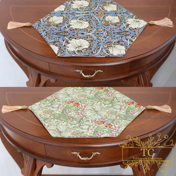 レースのオシャレなテーブルセンターです コップ敷にしたり、テーブルセンターやコーナー飾りとしてロマンティックなコーディネートを！ヨーロッパの香りを感じさせる洗練されたデザインですテーブルセンターとは一般的にダイニングテーブルの真ん中に敷くこ...