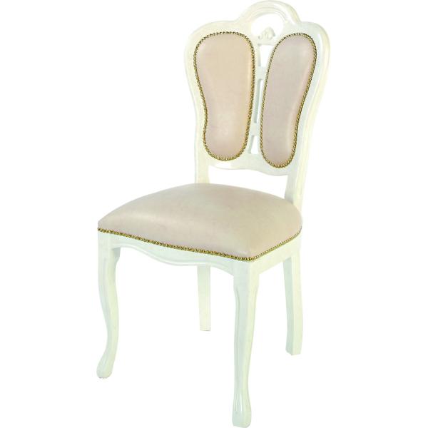 【寸　法】　W 48 × D 55× H 100/SH 49 cm【重　量】　6.5kg【材　質】　ビーチ天然木　ウレタンフォーム　ウェービングベルト　合皮【塗　装】　ウレタン塗装【カラーリング】　フレーム：アイボリー　座　　面：ピンク※モ...