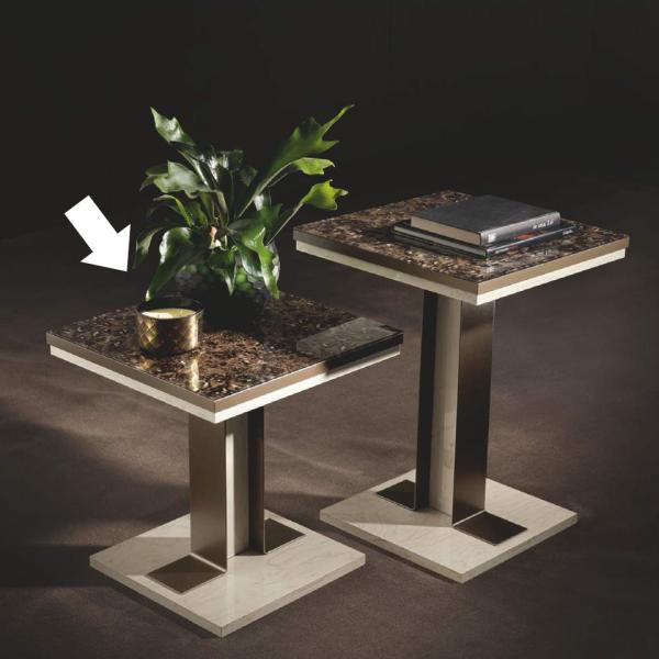 ※商品画像に含まれます備品等は含まれておりません。※ご使用モニターの発色具合により実際のものと色が異なる場合がございます。【寸　法】　Ｗ 55 × Ｄ 55 × Ｈ 51 cm【材　質】　ミラー　MDF　化粧合板　天然木【仕　様】　ノックダ...