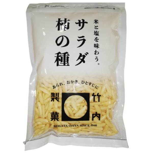 現在人気爆発中のサラダ柿の種保存に便利なチャック付き袋です。しっかりとしたお米の風味があるパリパリ食感の柿の種にさっぱりとした塩味が後引く一度食べたら止まらない一品です！賞味期間：製造より150日原材料名：米(国産)、澱粉、植物油脂、食塩、...