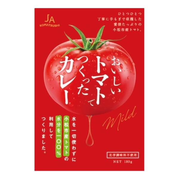 リニューアルでトマトの風味を生かしつつ辛さと酸味を抑えよりマイルドな味に仕上がりました。化学調味料不使用ひとつひとつ丁寧に手もぎで収穫した小松市産のトマトを使用し水を一切使用せずトマトの水分だけで作っています。1食にトマト1個が入っている贅...