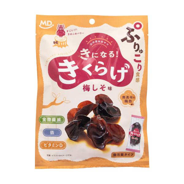 ぷりゅこり食感がクセになる、おやつ感覚で食べられるきくらげです。ヘルシーで、食物繊維やビタミンＤ、不足しがちな鉄分を摂取できます。カロリーも少なく、ダイエット中の方にもオススメです！賞味期間：製造より120日原材料：乾燥きくらげ（きくらげ（...