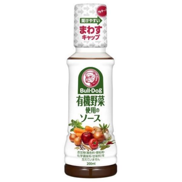 添加物（着色料・増粘剤・化学調味料・甘味料）不使用有機栽培の野菜・果実や天日塩を使用した濃厚な味わいのソース賞味期間：製造より１年原材料：野菜・果実（トマト、りんご、にんじん、たまねぎ、）、ぶどう糖果糖液糖、醸造酢（りんごを含む）、食塩、本...