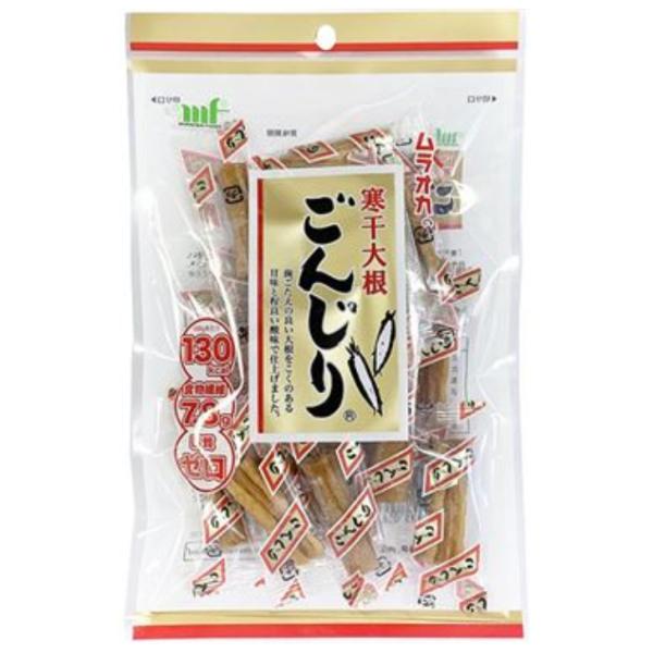 食品安全マネジメント規格「JFS-B規格」工場で製造しっかりした歯ごたえの寒干大根大根を丹念に干し、コクのある甘みとほどよい酸味が特徴。お茶うけやお酒のおつまみとして、また小腹満たしにもぜひご利用ください。冷蔵庫で冷やしてからお召し上がりい...