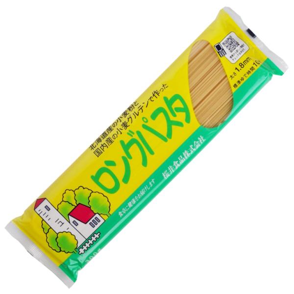北海道で栽培された小麦粉を使用。ソフトな麺質で和風パスタにぴったりです。賞味期間：製造より３年原材料：小麦粉（小麦（北海道産））、小麦グルテン（国内産）