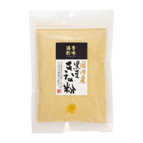 国内産黒大豆を香ばしく煎り上げ、素材の良さと風味を生かし、香り高く口あたりも滑らかなきな粉に仕上げました。賞味期間：製造より12ヶ月原材料：黒大豆栄養成分表示（100g当たり）エネルギー 426kcalたんぱく質 36.8g脂質 18.8g...