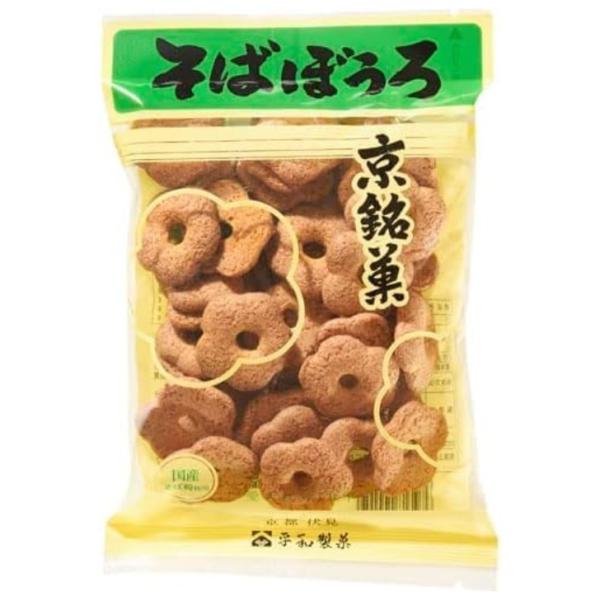 原材料に水は使用せず成形が行えるギリギリの水分値まで鶏卵を配合することで食べたときの食感がソフトになり風味豊かな口ほどけの良いそばぼうろに仕上げています。賞味期間：製造より150日原材料名：小麦粉(国内製造）、砂糖、鶏卵、そば粉／膨張剤アレ...
