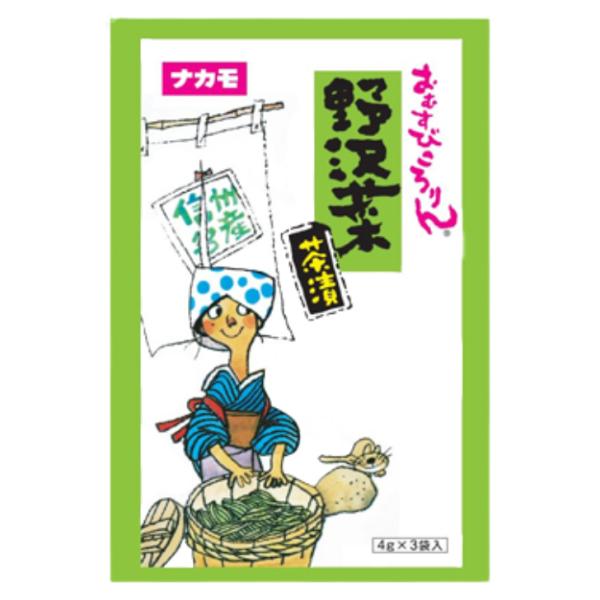 フリーズドライの野沢菜漬けのお茶漬けの素で信州の野沢菜の味を１年中美味しく味わえます。おむすびや混ぜ込みごはんにもお使いいただけます。賞味期間：製造より１年原材料名：野沢菜(国産)、梅、 食塩、醤油、生姜、 赤しそ、砂糖、澱粉/調味料(アミ...