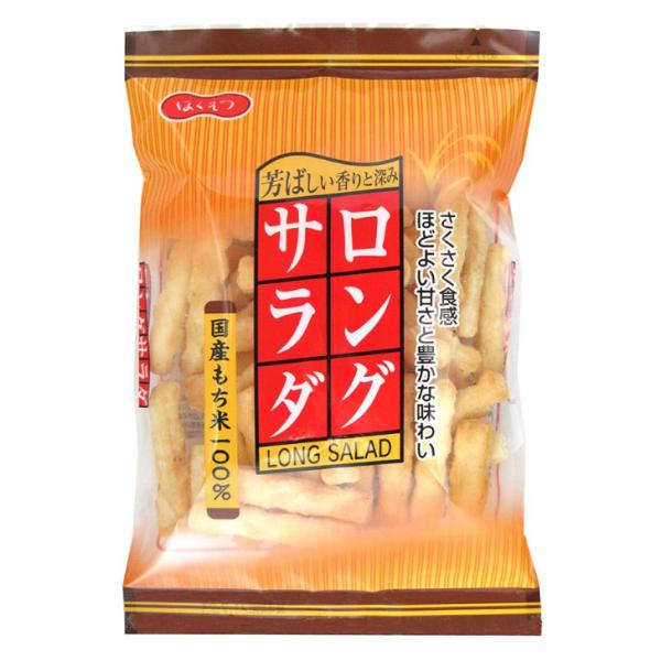国産もち米100％使用芳ばしい香りと深みを引き出しました。シュガーバター風味にもち米の甘さが程よく調和したサクサク食感のおかきです。賞味期間：製造より120日原材料名：もち米(国産)、もち粉(国産)、植物油脂、砂糖、食塩、澱粉、脱脂粉乳／調...