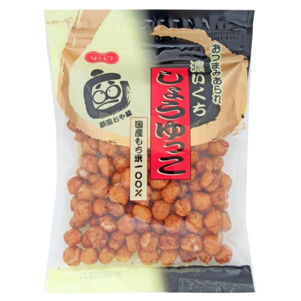 国産もち米100％使用カリッとした食感に焼き上げた小粒あられを、醤油とサラダ油でまろやかに包み込んだおつまみあられです。賞味期限：製造より150日原材料名：もち米(国産)、もち粉(国産)、醤油、植物油脂、食塩／増粘多糖類、調味料(アミノ酸等...