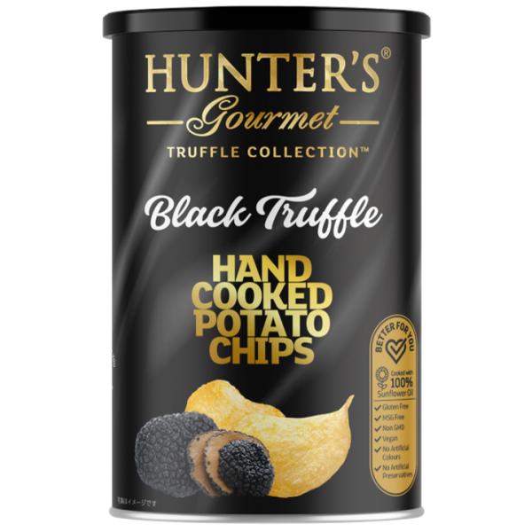 SNSやテレビでも話題！大人気の黒トリュフ風味のチップスの150g缶タイプ。缶を開けるとトリュフの香りが広がり、一口ごとに濃厚な風味が楽しめます。贅沢な味わいはお酒のお供や、自分へのご褒美にぴったり！賞味期間：製造より12ヶ月原材料：じゃが...