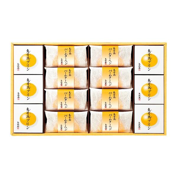 本体価格：5,000円内容量：バームクーヘン×8、プリン78g×6賞味期限：製造日より常温30日保存方法：直射日光、高温多湿を避けて下さい［UBP-50］【手提げ袋をご希望のお客様へ】烏鶏庵の手提げ袋有料化に伴い、当オンラインショップでは2...