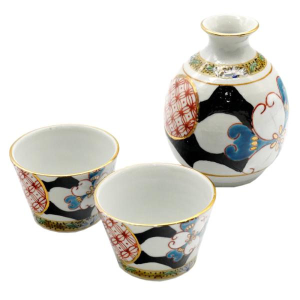 佐藤剛志 九谷焼酒器揃（徳利＆盃セット）色華 青素材：磁器サイズ：（徳利）径9cm×高さ11cm　口径3.5cm（盃）径7cm×高さ4.8cm箱：紙箱作：佐藤剛志九谷焼の伝統に現代の息吹を吹き込む作家・佐藤剛志による、至高の酒器揃です。目を...