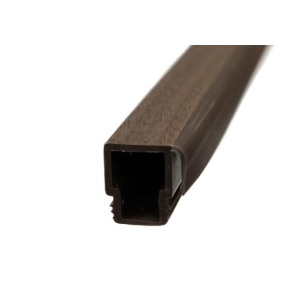 開き戸　枠のラッチ受け側（戸先・レバーハンドル側）に取り付ける戸当りです。幅12mm　長さ2040mm　パッキン付　MW（ダルブラウン）色です。2002年より同じ形状ですので、掲載外の供給終了色の代用が可能です。 【ご注意：ご使用中の長さに...