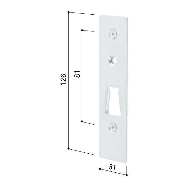 YKKの錠受(HH-3K-11458)は、玄関引戸 れん樹DHS、 和華の引き戸に最適なステンレス製のかま錠受けです。耐久性に優れたステンレスプレートを使用しており、長期間にわたって安心してご利用いただけます。引き戸の受け側に取り付けること...