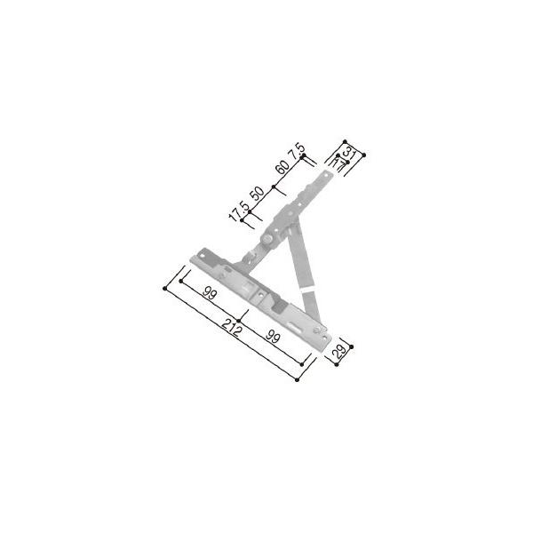 YKKapのアルミサッシ補修部品（メンテナンス部品・交換部品）販売【たてすべり出し窓】【縦すべり出し窓】【縦すべり窓】【たて滑り窓】【たてすべり窓】【弓型出窓】【ヒンジ】【開閉】ジャンル：YKK ap・住宅・建材・DIY・日曜大工・取り替え...