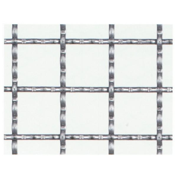 波型の縦横線をはめ合わせて作った金網です。【亜鉛メッキ】