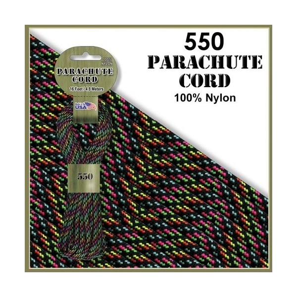 1917年創業の老舗ロープメーカー アメリカ Pepperell 社製550 Parachute Cord耐荷重量：約250Kg （550ポンド）ナイロン製 100% 中芯7本入太さ：約 4.5mm - 5.0mmMil-spec stan...