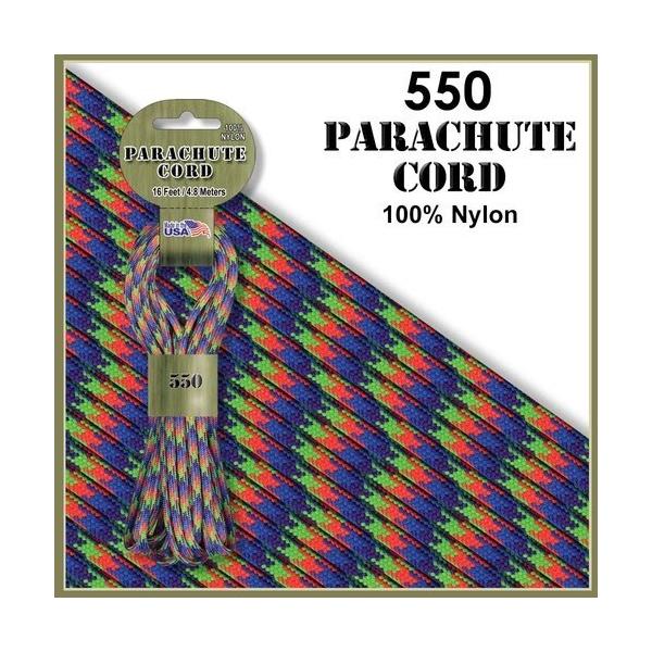 1917年創業の老舗ロープメーカー アメリカ Pepperell 社製550 Parachute Cord耐荷重量：約250Kg （550ポンド）ナイロン製 100% 中芯7本入太さ：約 4.5mm - 5.0mmMil-spec stan...