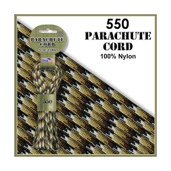 1917年創業の老舗ロープメーカー アメリカ Pepperell 社製550 Parachute Cord耐荷重量：約250Kg （550ポンド）ナイロン製 100% 中芯7本入太さ：約 4.5mm - 5.0mmMil-spec stan...
