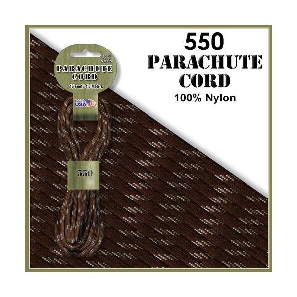 1917年創業の老舗ロープメーカー アメリカ Pepperell 社製550 Parachute Cord耐荷重量：約250Kg （550ポンド）ナイロン製 100% 中芯7本入太さ：約 4.5mm - 5.0mmMil-spec stan...