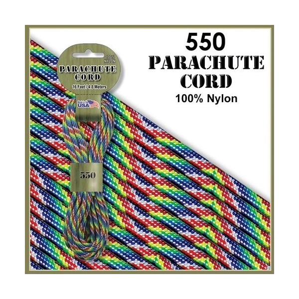 1917年創業の老舗ロープメーカー アメリカ Pepperell 社製550 Parachute Cord耐荷重量：約250Kg （550ポンド）ナイロン製 100% 中芯7本入太さ：約 4.5mm - 5.0mmMil-spec stan...
