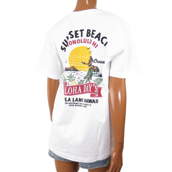 【レディース-Tシャツ】毎年、定番人気のフララニ ハワイの半袖Tシャツです♪柔らかく普段着に適したコットン素材で心地よい快適な着心地ですで。インナーなどとしても、ロングシーズン活躍！ハワイアンテイストなデザインでアクティブなシーンからカジュ...