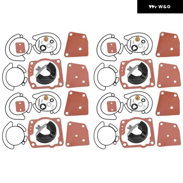 0436852 0438996 0435442 18-7247 4個 キャブレター キット ジョンソン エビンルード 船外機 V4 V6 90 100 105 115 150 175HP 1999-2001 カスタムパーツ アクセサリー 交...