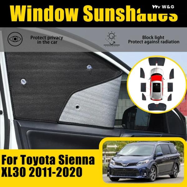 フルカーカバー サン バイザー トヨタ シエナ XL30 XL40 2011-2020 車用サンパラソル ウィンドウ プロテクター ウィンドウ バイザー カバー アクセサリー カスタムパーツ アクセサリー 交換用部品Product appl...