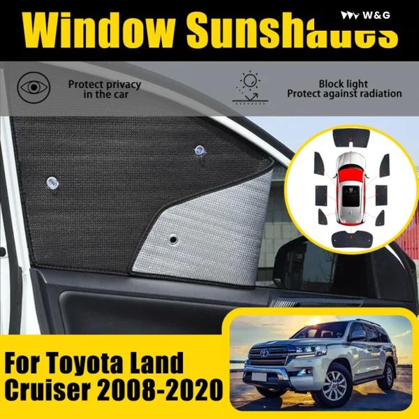 車用フルカバー サンシェード トヨタ ランドクルーザー 200 LC200 FJ200 J200 2008~2020 車用UVカットサン バイザー ウィンドウ バイザー アクセサリー カスタムパーツ アクセサリー 交換用部品Product ...