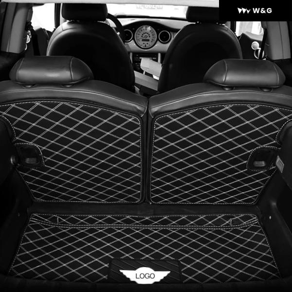 BMW ミニクーパー R50 R52 R53 カスタム トランク ライナー カーゴマット カー トランク マット 全ウェザー型 フルカバー ブラック ホワイト カスタムパーツ アクセサリー 交換用部品Filling Material:syn...