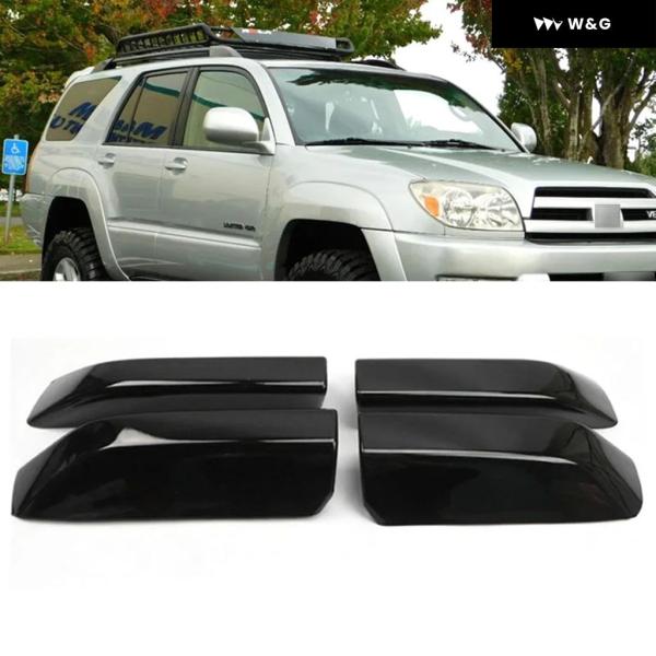 トヨタ 4RUNNER N210 ハイラックスサーフ 2003-2009 ブラック ルーフラック ラゲッジラック バーレールエンドカバー シェルキャップ トリム カスタムパーツ アクセサリー 交換用部品Origin:Mainland Chi...