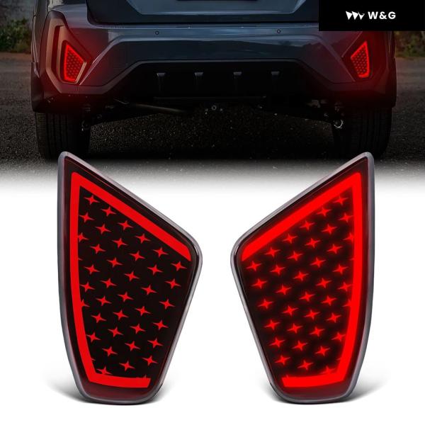 リア バンパー リフレクター ライト スバル クロストレック 2023 2024 2025 LEDブレーキハザード ダイナミックウィンカー ランプ カーアクセサリー 12V カスタムパーツ アクセサリー 交換用部品Hign-concerne...