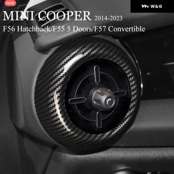 エアコン 吹き出し口カバー 内装 装飾 トリム ミニクーパー F56 ハッチバック F55 5ドア F57 コンバーチブル対応 カスタムパーツ アクセサリー 交換用部品Sticker Placement:outlet,Suite KitMa...