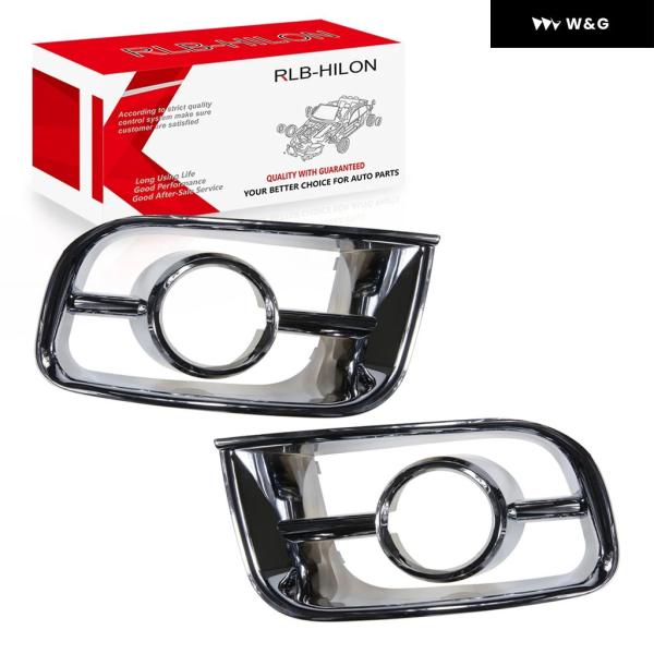 1ペア 車用 フォグランプ トリム ベゼル カバー トヨタ ハイエース グラニーダ GL ワイドボディ 2005 2006 2007-2013 装飾 ライト フレーム アクセサリー カスタムパーツ アクセサリー 交換用部品Model Yea...