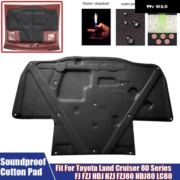 フロント エンジン 防音断熱コットンカーアクセサリー トヨタ ランドクルーザー 80シリーズFJ FZJ HDJ HZJ FZJ80 HDJ80 LC80 カスタムパーツ アクセサリー 交換用部品Hign-concerned Chemica...
