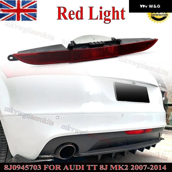LED リア テールライト アウディ TT 8J 2006-2014 リア バンパー アンダーセンター ブレーキライト フォグランプ リフレクター 8J0945703 カスタムパーツ アクセサリー 交換用部品Hign-concerned C...