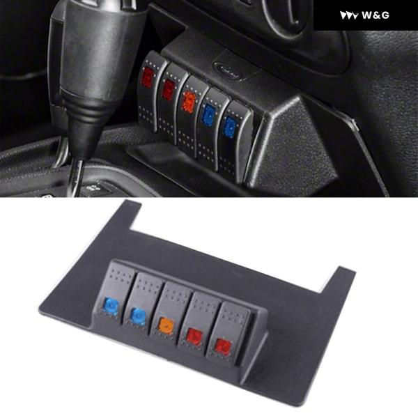 アンダーダッシュスイッチ パネル 5ロッカースイッチ付き アンダースイッチ パネル ジープ ラングラー JK 2011-2017 2WD 4WD オートマチックカーアクセサリー カスタムパーツ アクセサリー 交換用部品Hign-concer...