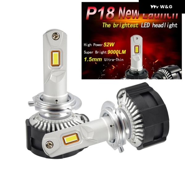 1セット H7 P18 LED ヘッドライト 超高輝度 H4 H8 H9 H11 9005 9006 HB3/HB4 9012 HIR2 カットラインフォーカスビーム ターボファン 104W 18000LM カスタム パーツ アクセサリーC...