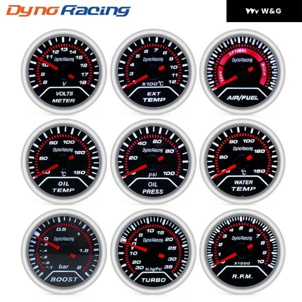 DYNORACING 2インチ 52MM ブーストゲージ バー PSI 排気ガス温度 水温 油温 油圧 空燃比計 電圧計 タコメーター カスタム パーツ アクセサリーHign-concerned Chemical:NonePlacement...