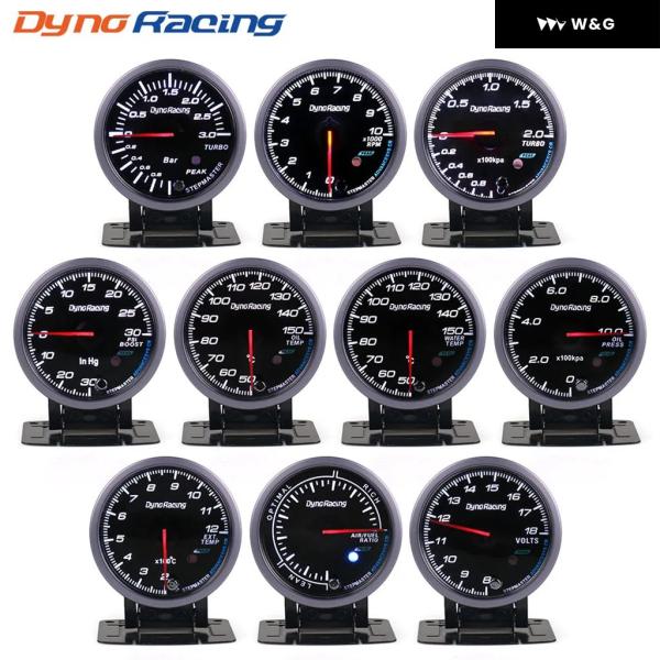 DYNORACING 2.5インチ 60MM ホワイト/アンバーライト 油圧 水温 油温 電圧 ターボブースト 排気ガス温度計 カーメーター カスタム パーツ アクセサリーHign-concerned Chemical:NoneOther ...