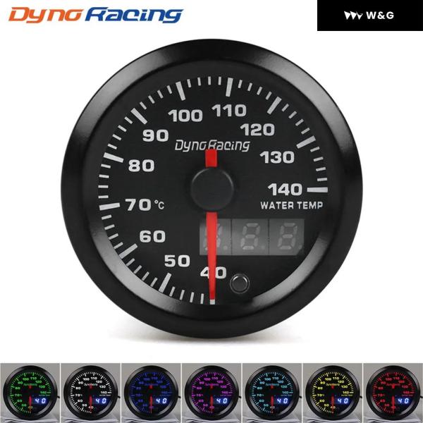 DYNORACING 2インチ 52MM デュアルディスプレイ 水温計 40〜140℃ 7色LED 水温計 カーメーター センサー付き BX101498 カスタム パーツ アクセサリーHign-concerned Chemical:None...