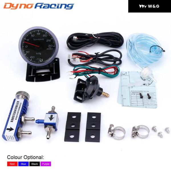 DYNORACING 60MM カーターボブーストゲージ 30PSI + ターボブーストコントローラーキット 1-30PSI インキャビンカーメーター カスタム パーツ アクセサリーPlacement on Vehicle:FrontCou...